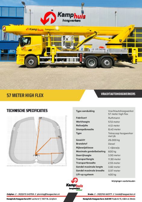 KH_23_57m_Vrachtautohoogwerker_HighFlex - Kamphuis Hoogwerkers B.V